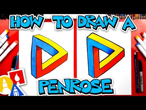 How To Draw A Penrose Triangle - Optical Illusion