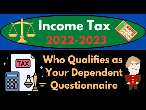 Who Qualifies as Your Dependent Questionnaire 2070 Income Tax Preparation 2022 - 2023