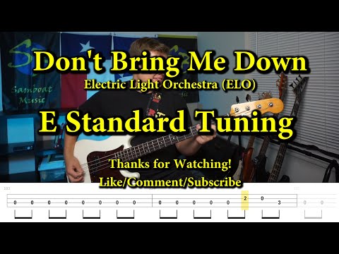Don't Bring Me Down - Electric Light Orchestra (Bass Cover with Tabs)