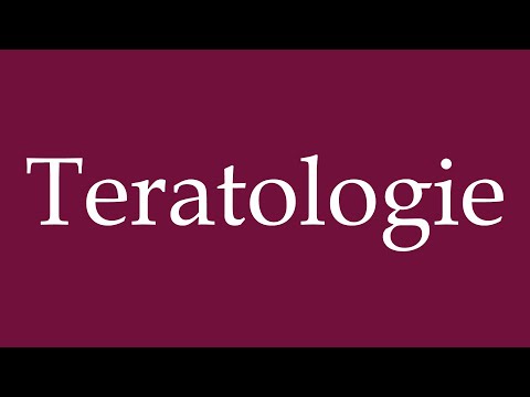How to Pronounce ''Teratologie'' (Teratology) Correctly in German