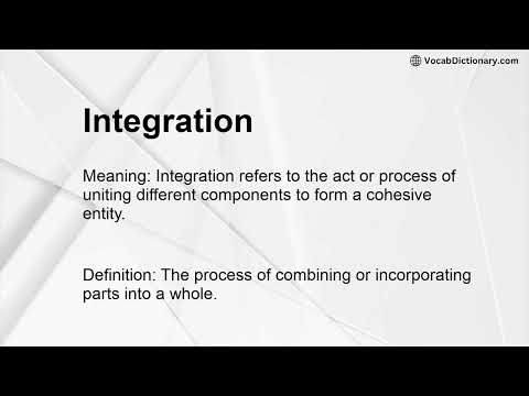 Integration Meaning
