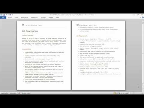 Job Description Templates