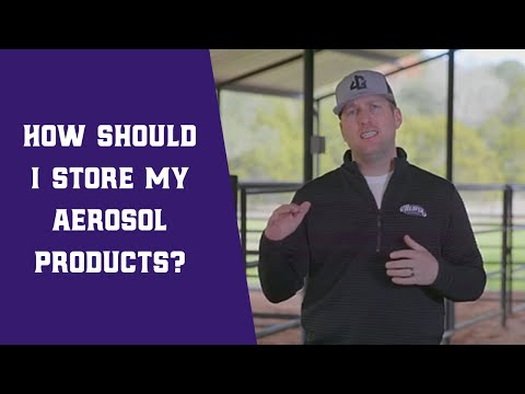 How Should I Store My Aerosol Products?