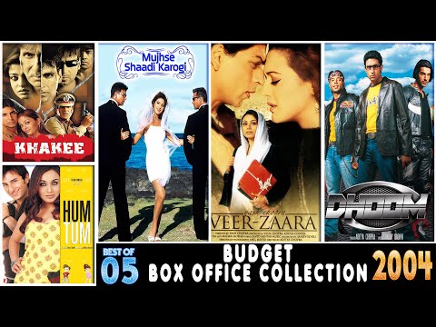Bollywood Movies Box Office Collection 2004 | Top 5 Hindi Movies of 2004 | Dhoom | Hum Tum | Veer Za