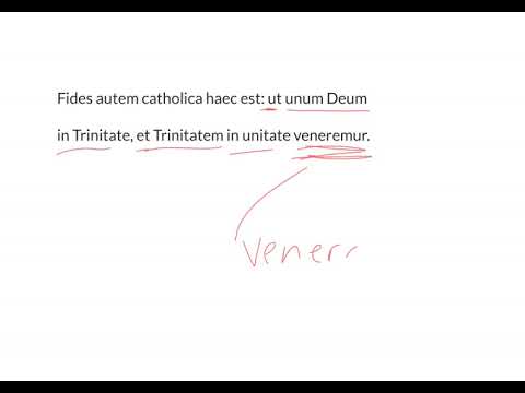 LatinPerDiem Latin Lessons: Athanasian Creed, 3