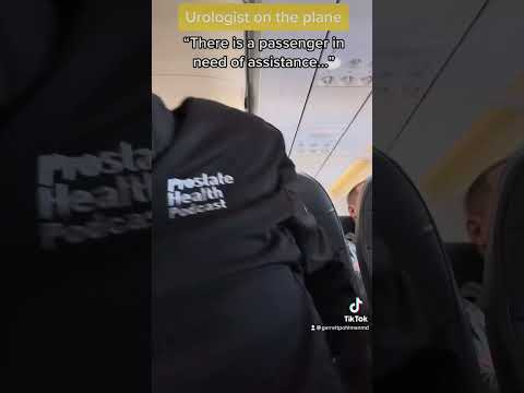 POV - Urologist on the plane ✈️ #urologylife #medicalhumor #doctorontheplane