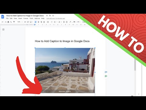 How to add Caption to Image in Google Docs