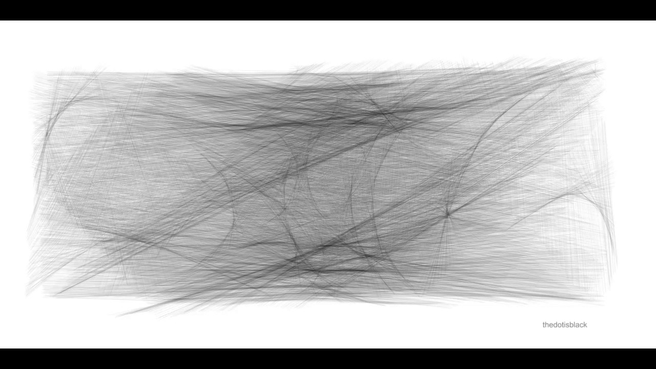 RANDOM WALKER 2 | Processing generative art (Creative coding example)