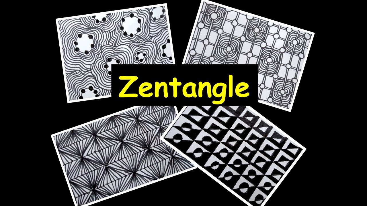 Zentangle Art || Easy Zentangle patterns for beginners...