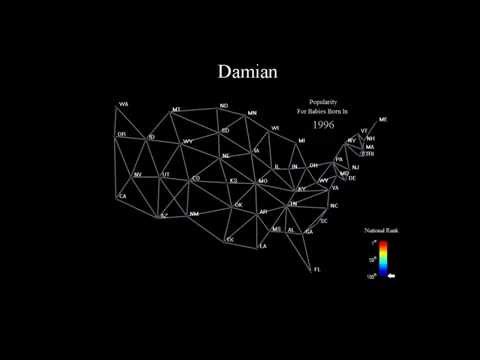 Popularity of the name Damian