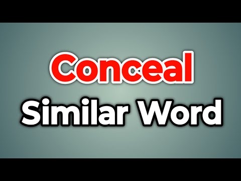 Conceal Similar Word || Synonyms of Conceal | Words Tube