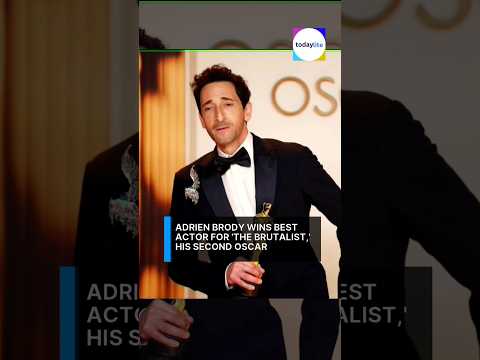 Oscar 2025 : Adrien Brody wins best actor for 'The Brutalist,' his second Oscar