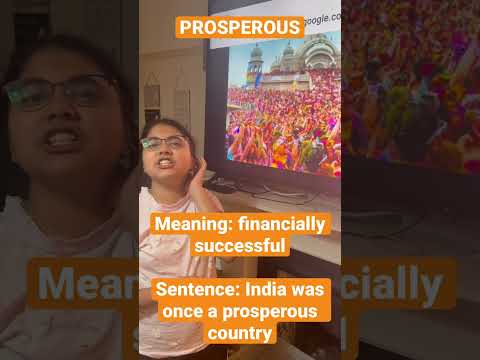 Prosperous (meaning: financially successful)