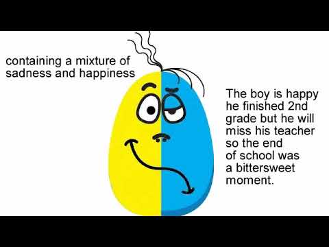 bittersweet meaning | Vocabulary for Kids | Children's Dictionary | Learn English Vocabulary