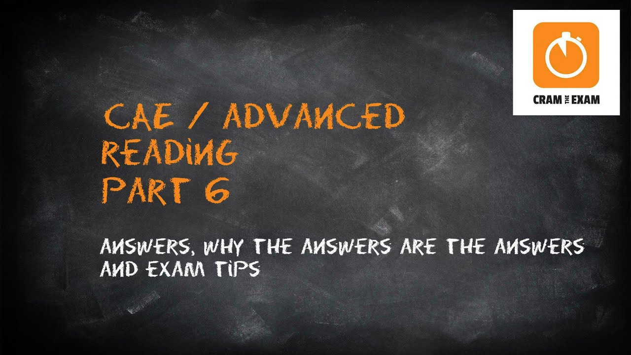 CAE / Advanced Reading part 6: Cross-text multiple matching  (flo-joe.co.uk)