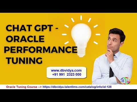 ChatGPT and Oracle Performance Tuning | SQL Tuning with ChatGPT