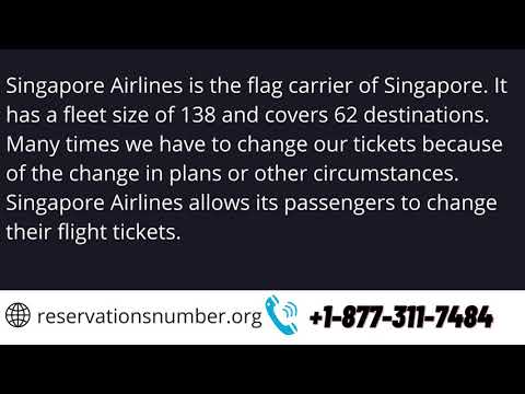 singapore airlines flight change policy