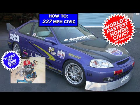 WORLD'S FASTEST HONDA CIVIC BREAKS A HALF SHAFT AT 227 MPH!