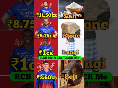 What RCB Buy in ₹23 Crore#rcb#rcbfans#ipl#ipl2025#iplallfans#viralshorts##funnyshorts#cricketmems