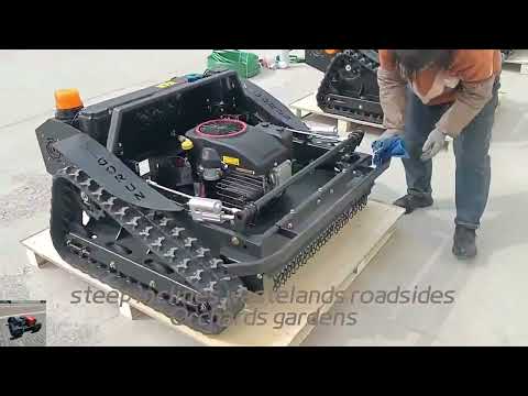 China made robot lawn mower for hills low price for sale,Chinese best remote control mower on tracks