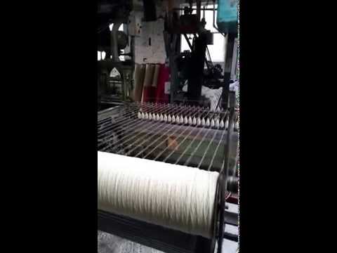 Weaving Wool Yarn in Kerry Woolen Mills, Killarney Co. Kerry