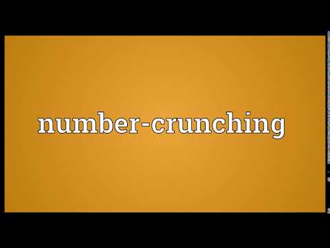 Number crunching Meaning | Wordogram