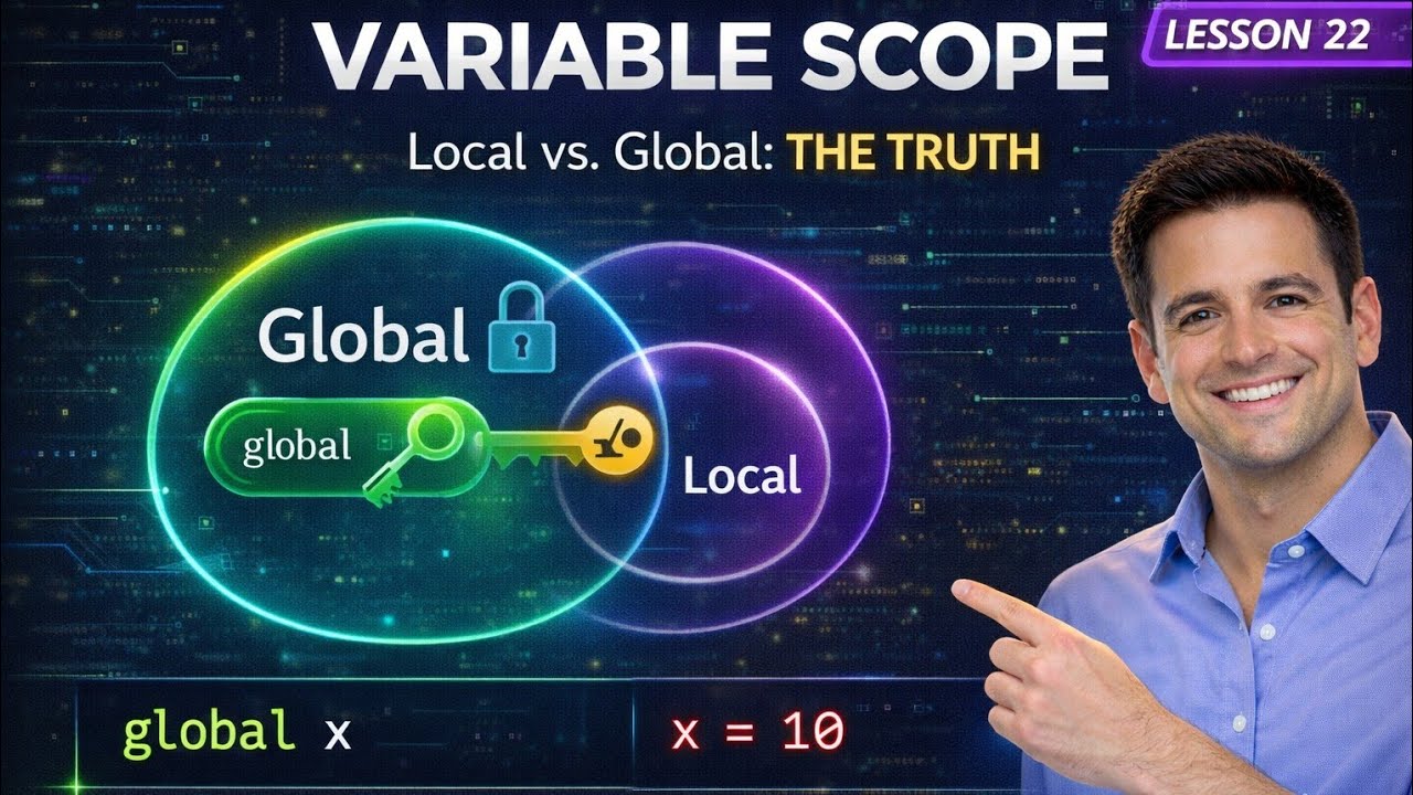Python Variable Scope Explained: Local vs Global Scope Tutorial | Python Tutorial #22