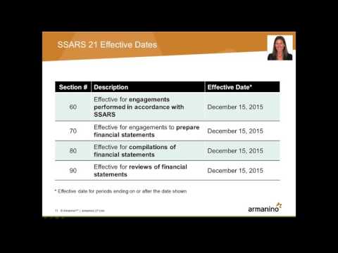 Standards for Accounting and Review Services Update