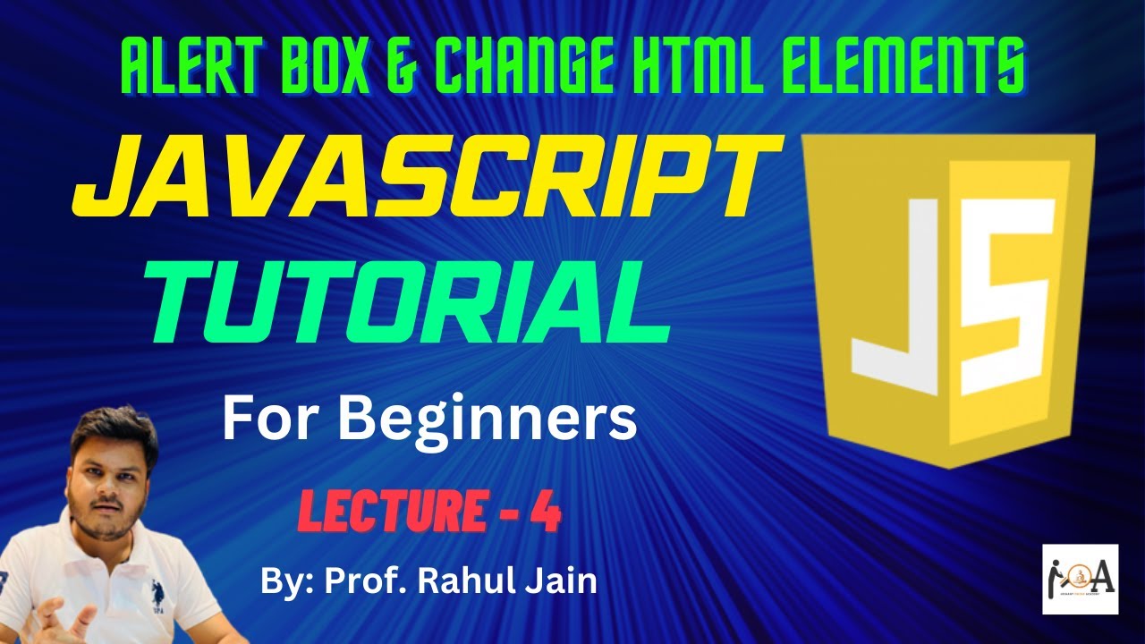JavaScript Tutorial | Create Alert Box & Change HTML Content/Style/Attributes/Hide Elements | L-04