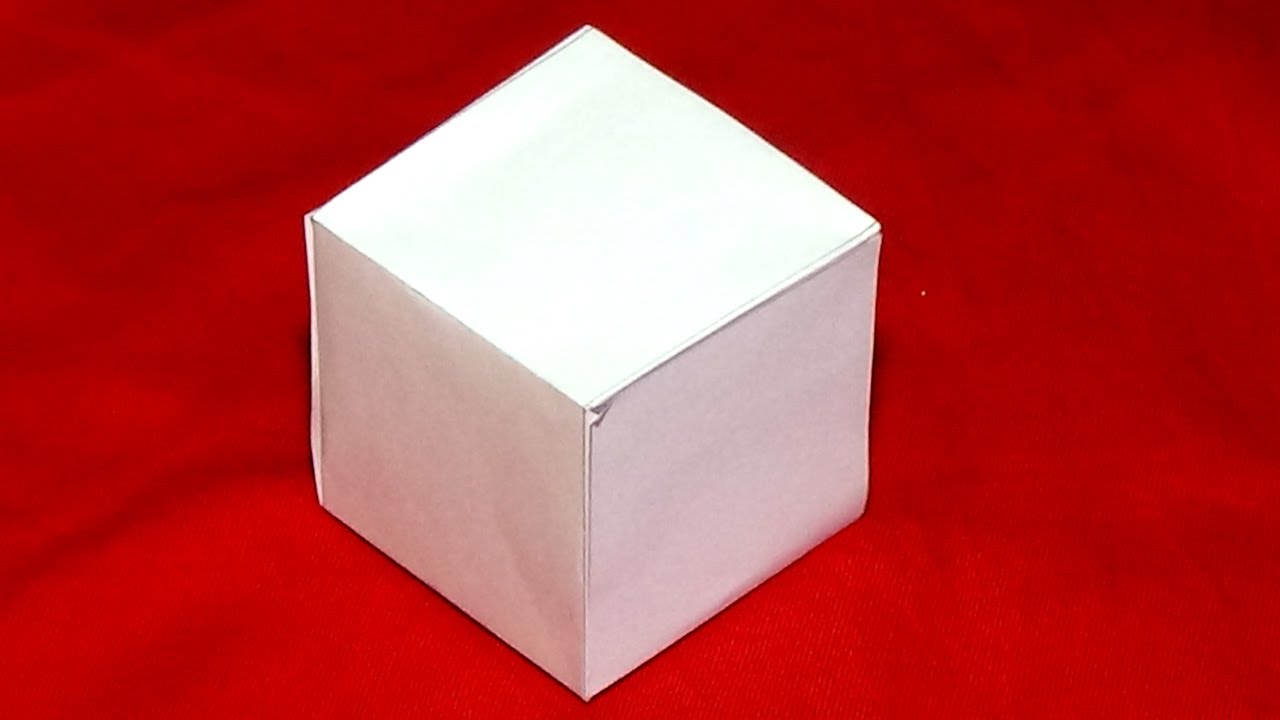 How to make a paper cube step by step