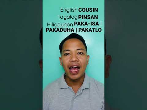 COUSIN in Tagalog and Hiligaynon #hiligaynon #tagalog #ilonggo #filipino #filipinoyoutuber