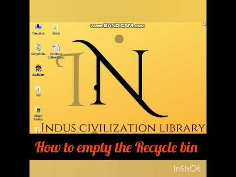 #computer How to empty the Recycle bin by Indus civilization library