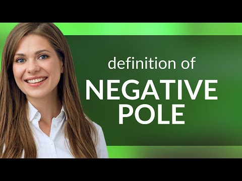 Negative pole • meaning of NEGATIVE POLE