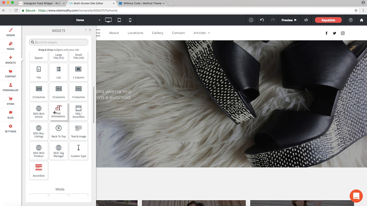Text Animations Widget | Tutorial by Without Code