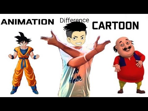 difference between animation and cartoon @dino sayz & @RG bucket list