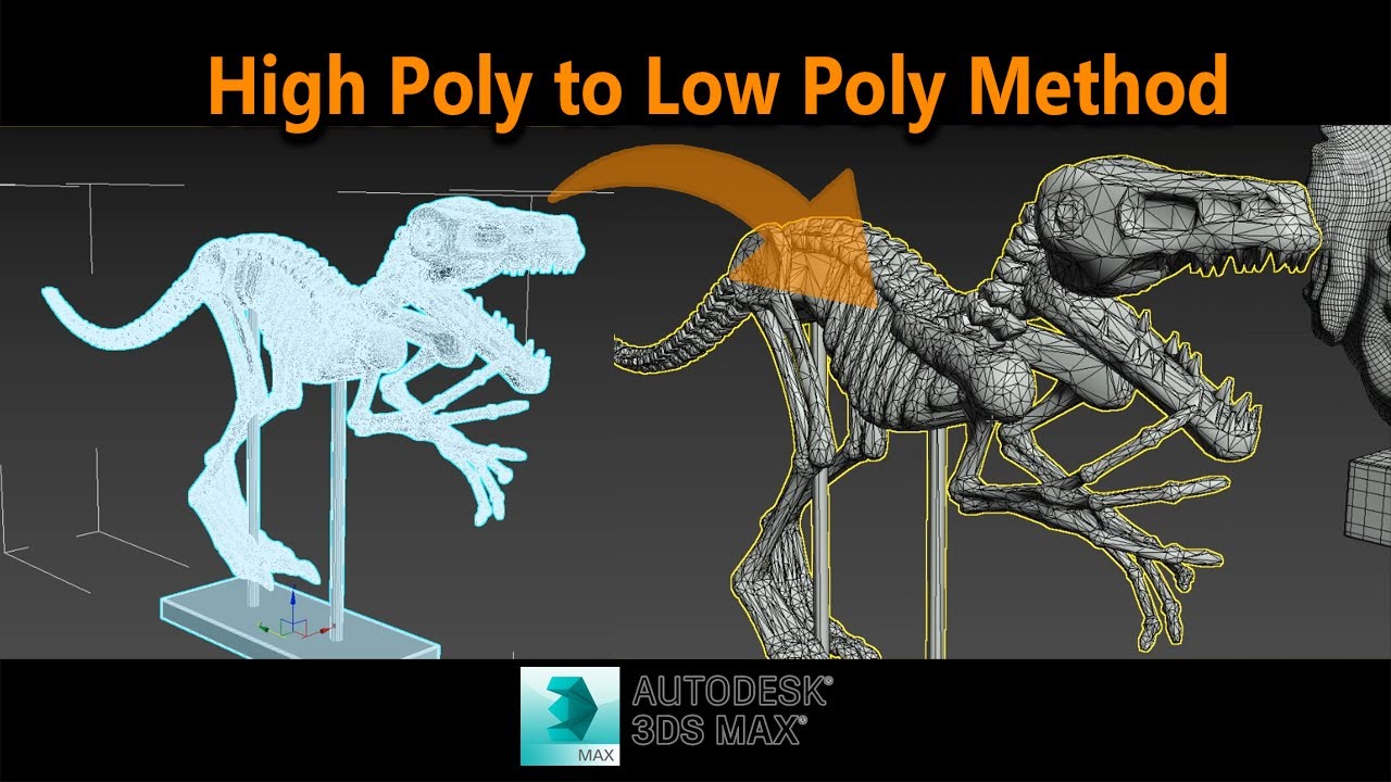 High Poly to Low Poly Method in 3Ds Max