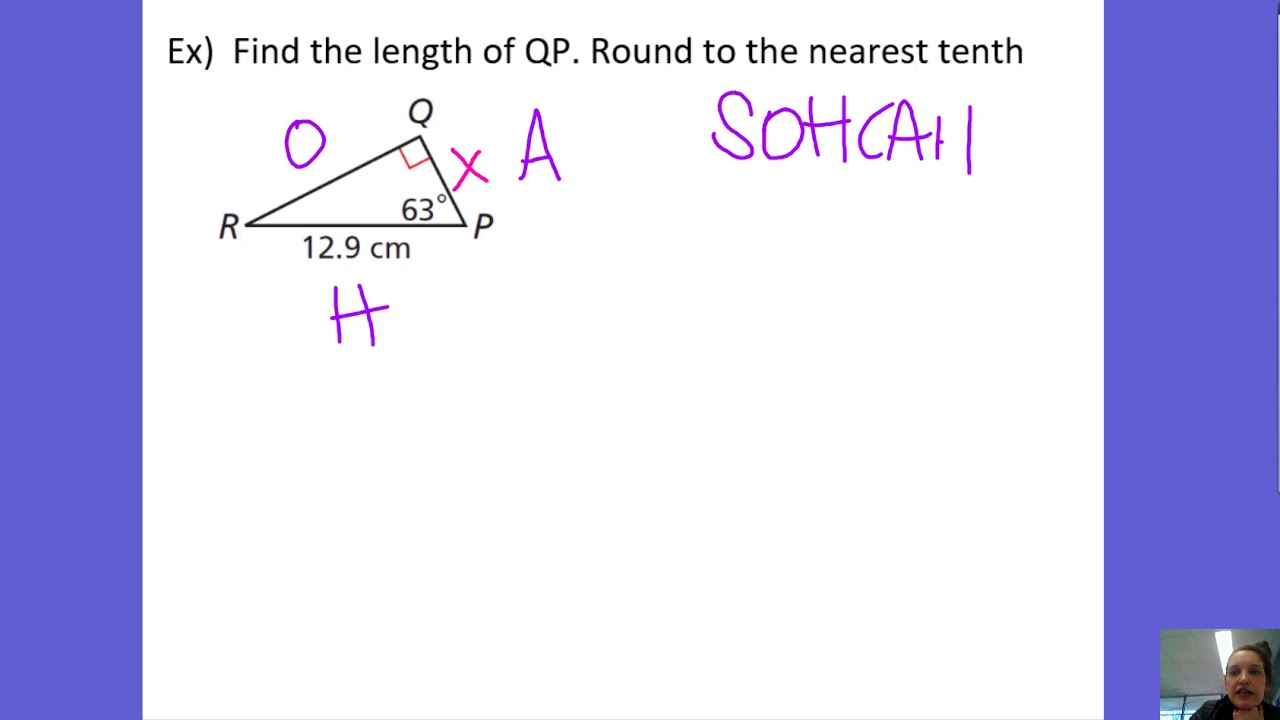 8.4 Using Trig to Find Missing Sides
