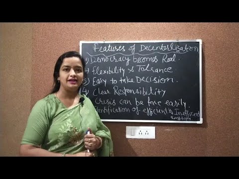 Features of decentralization (विकेंद्रीकरण) explained in Hindi | Government To Governance