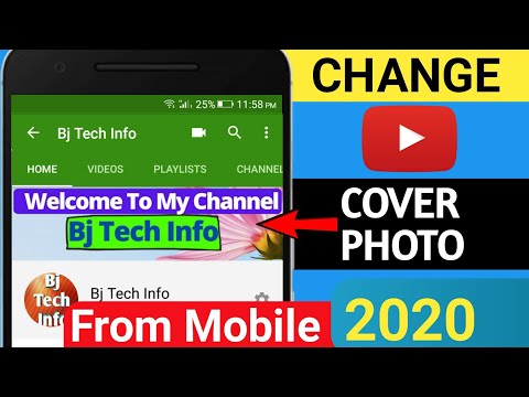 How To Change/Upload Your YouTube Cover Photo/Channel Art on Your Android Phone | in mobile 2020