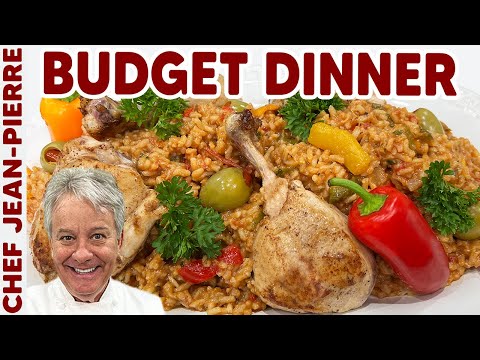Chicken with Rice Budget Dinner Recipe | Chef Jean-Pierre