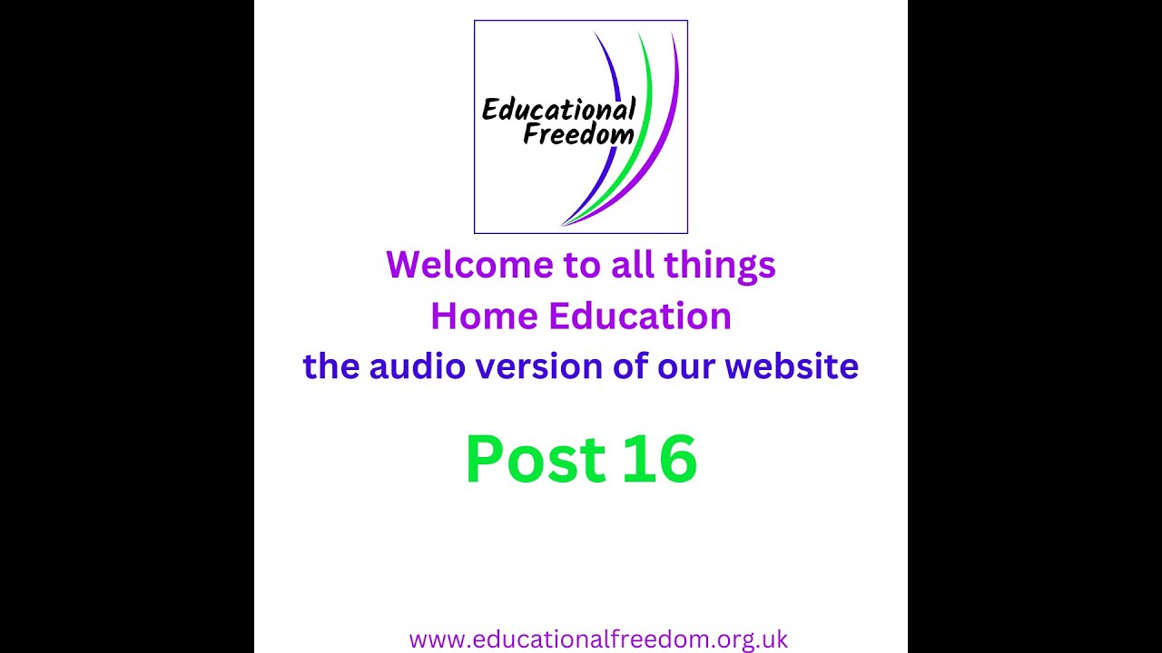 Home Educating post 16