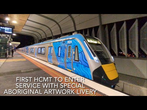 First HCMT To Enter Service With Special Aboriginal Artwork Livery (HCMT Unit 24)