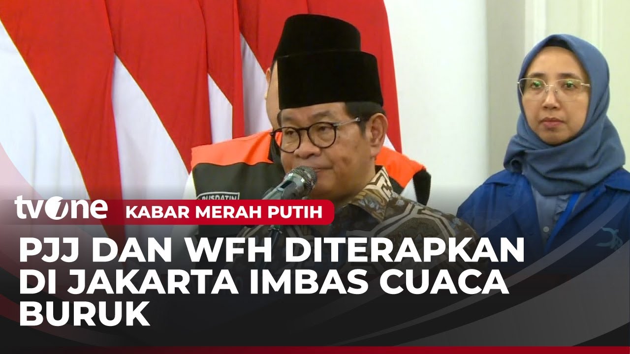 Pemprov Jakarta Berlakukan WFH dan PJJ Imbas Cuaca Ekstrem dan Banjir | Kabar Merah Putih