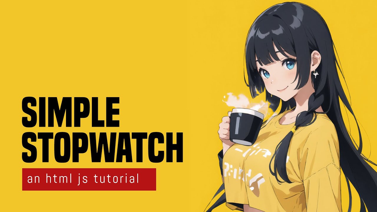 Simple Stopwatch In HTML Javascript