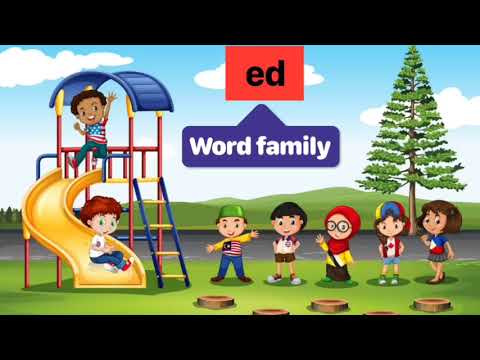 ed Word Family | Cvc Words | Rhyming Words Ending With ed | Short Vowel Sounds e |Three Letter Words