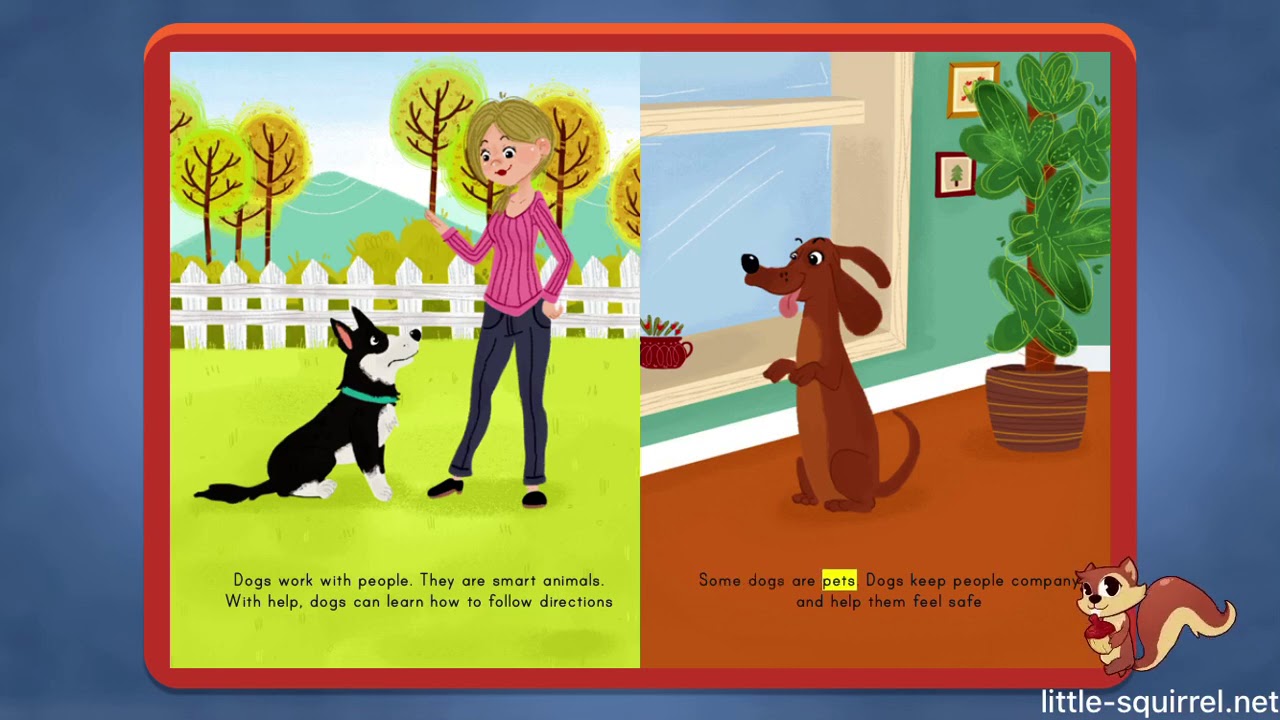 All About Dogs: Level F - Interactive Stories for Kids