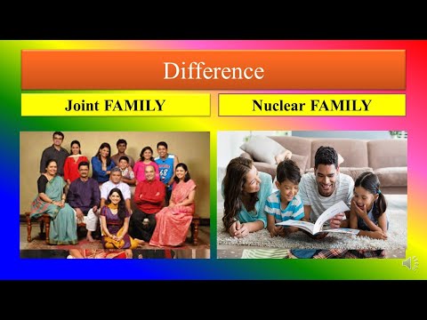 Different between Joint Family and Nuclear Family - New Version