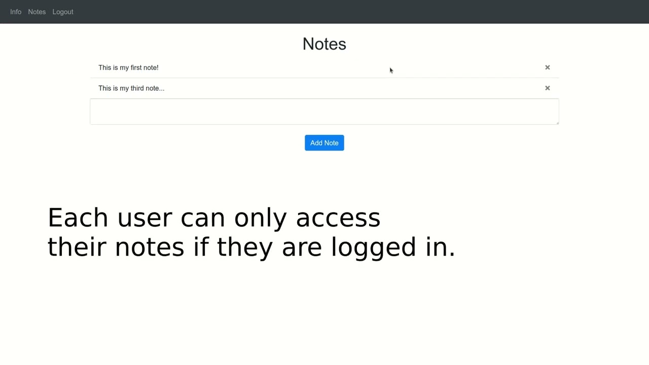 Notes App Demo - Python Flask Web Application