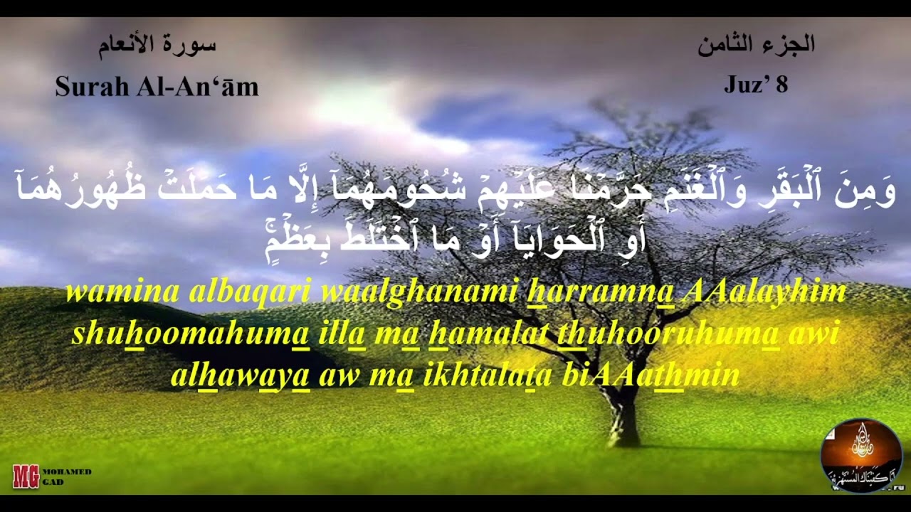 006 Surah Al An ām Aya 141 Aya 150 سـورة الأنعام آية