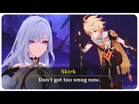 Skirk Trains Traveler in the Abyss (Cutscene) Skirk Story Quest | Genshin Impact 5.7